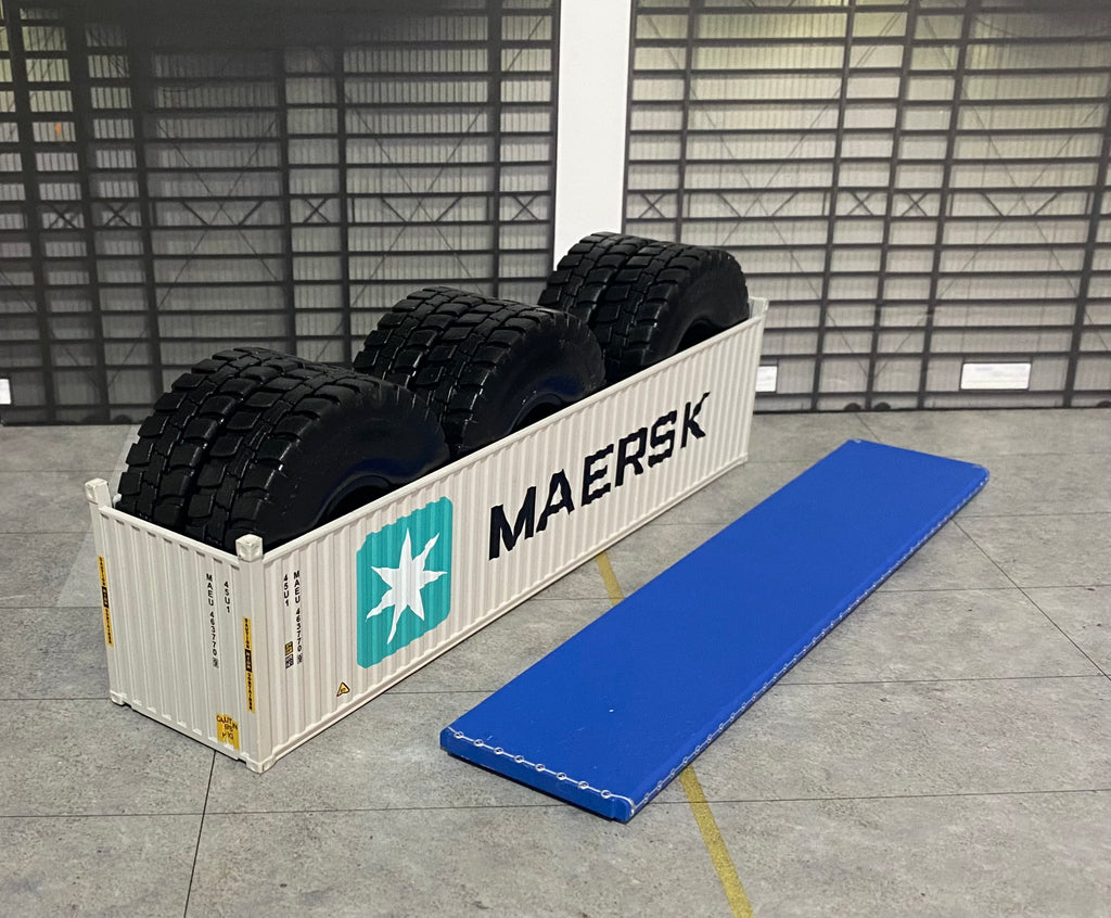 1/50 SCALE 40 9'6 Open Top Container AND Flat Rack Set.... SAVE ...